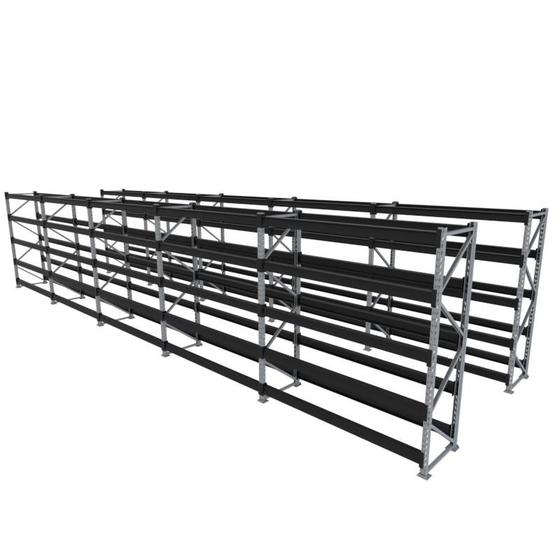 Expositor 10 mini porta pallet 250 kg 180x200x60 (CxLxP) cinza com ...