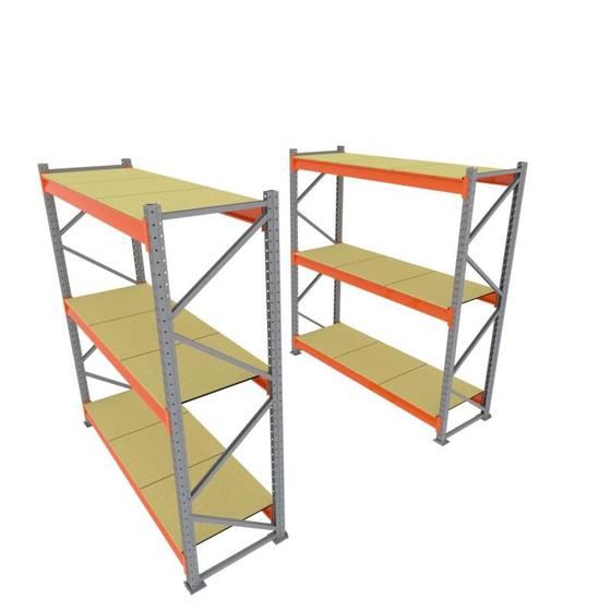 Expositor 2 mini porta pallet 250 kg 180x200x60 (CxLxP) cinza com ...