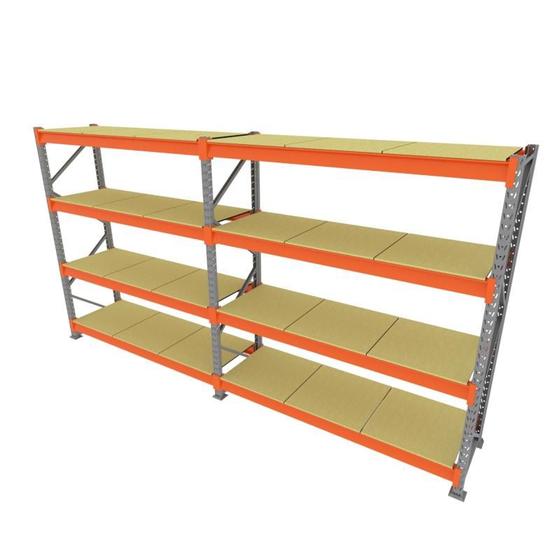 Expositor 2 mini porta pallet 250 kg 180x200x60 (CxLxP) cinza com ...
