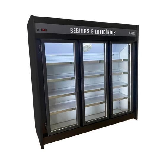 EXPOSITOR VERTICAL 1,8M 3 PORTAS PEVC180 - Polar - Expositor de Bebidas ...