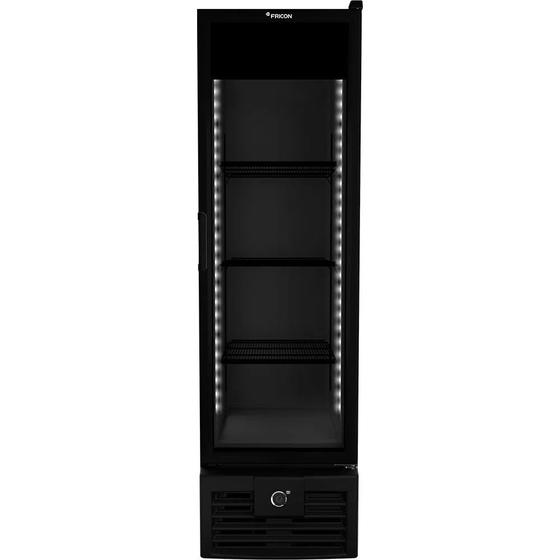 Expositor Vertical Tripla Ação Porta de Vidro 284 Litros Fricon VCET284 ...