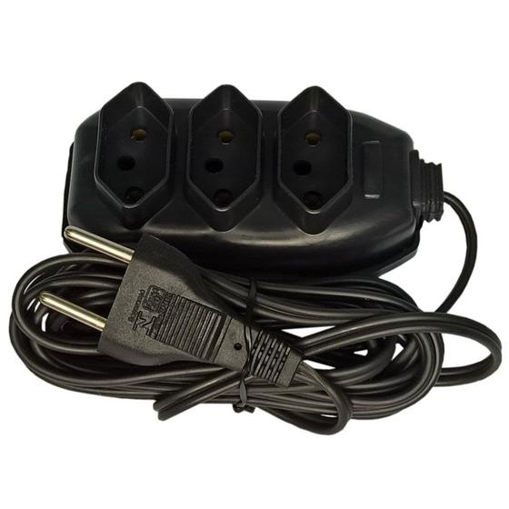 Extensão tomada 5 metros c/3 tomadas eletro g3 - Extensão Elétrica ...