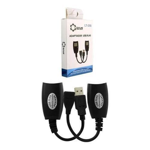 Extensor Adaptador Usb Via Cabo De Rede Rj45 Até 45 Metros - LOTUS ...