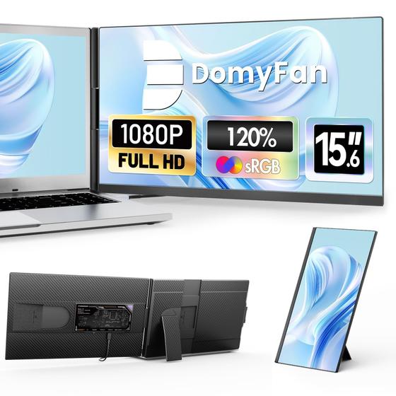 Extensor de tela para notebook domyfan 15,6" FHD 1080P IPS 120% sRGB ...