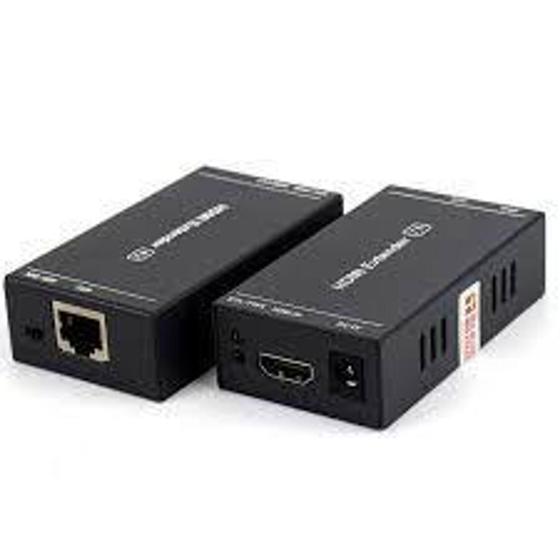 Extensor Hdmi para 60 metros Via Cabo Rede Rj45 Cat5 E Cat6 Full Hd ...