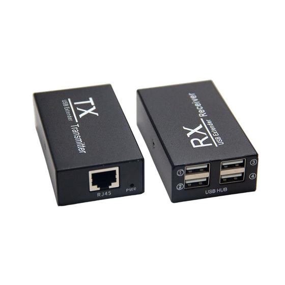 Extensor Hub 4 Portas USB Via Cabo de Rede CAT5/6 Até 200 Metros - SOLUCAO - Cabo HDMI ...