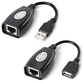 Extensor Usb X Rj45 Via Cabo De Rede Até 45 Metros - FLY ACE. - Cabo ...