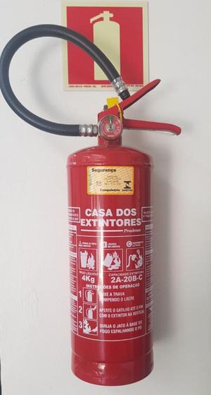 Extintor de Incêndio ABC 4Kg (1 ano de validade) - Casa dos Extintores ...