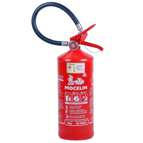 Extintor Industrial PQS 6kg com Suporte Parede Abc Mocelin - Extintor ...