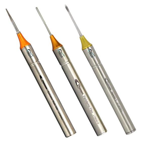 Extração Atraumática 3 Pçs - Extrator Raiz, Periotomo Flex e Alavanca ...