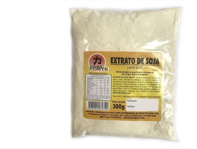Extrato De Soja em Pó 300G Casa Forte - Grão / Semente de Soja ...