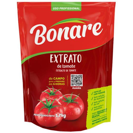 Extrato Tomate Bonare Sache 1,7kg - Extrato de Tomate / Passata - Magazine Luiza