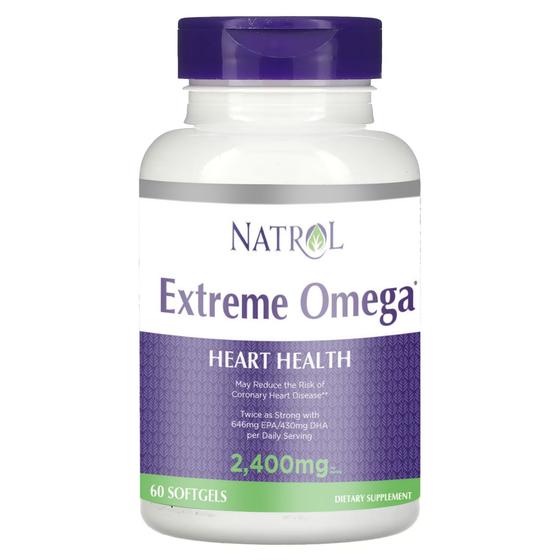 Extreme Omega 2,400mg- natrol-60 cápsulas - Ômega 3 / Óleo de Peixe ...