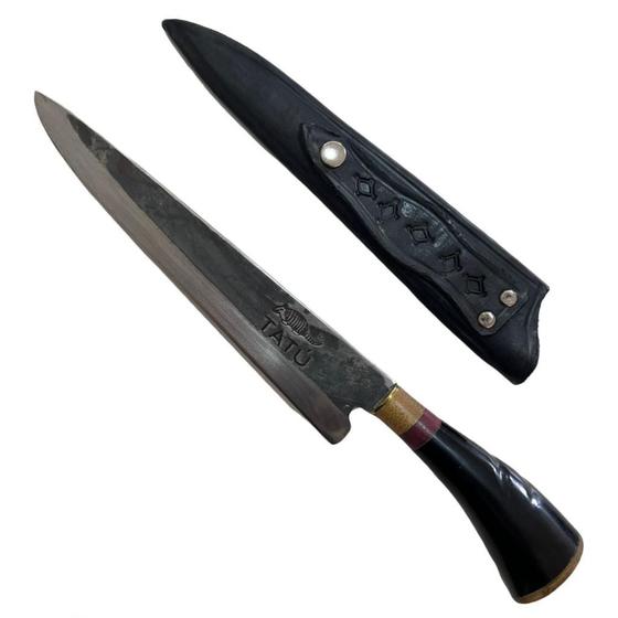 Faca Artesanal Disco Arado Tatu 10'' Esp 5Mm Cabo De Chifre - Facas ...