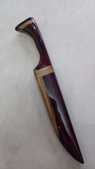 Faca com bainha de madeira - Artesanal - Facas - Magazine Luiza