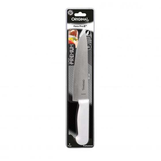 Faca Corte Master Chef Profissional 8 Polegadas Carne Açougue Aço Inox ...