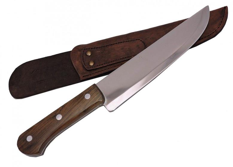 Faca Cozinha Gourmet Bainha Couro 9 Polegadas - Fortis - Facas ...