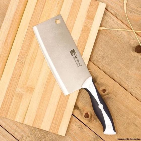 Faca Cutelo Inox Expert 7" Cabo Anatômico Wellmix - Cutelo - Magazine Luiza