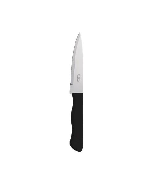 Faca de Cozinha Paraty em Aço Inox com Cabo em Plástico Preto 5'' - Di ...