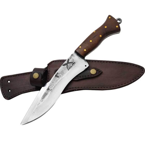 Faca Fighter Zanline Full Tang Artesanal 8' Faca de Luta Caça Monobloco ...