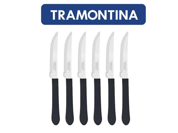 Faca Inox Leme Tramontina 4" Resistente Faca Para Churrasco Em Aço Inox ...