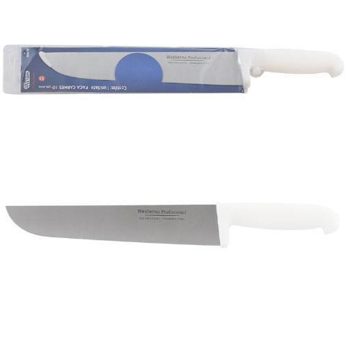 Faca Para Carne 25 Cm Profissional Aço Inox Western - Western linha ud ...