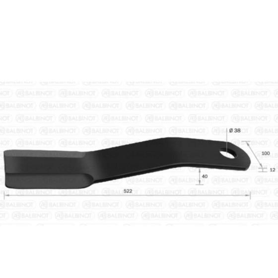 Faca roçadeira tatu/kamaq corte duplo 0386 - rs1368 - BALBINOT0386 ...