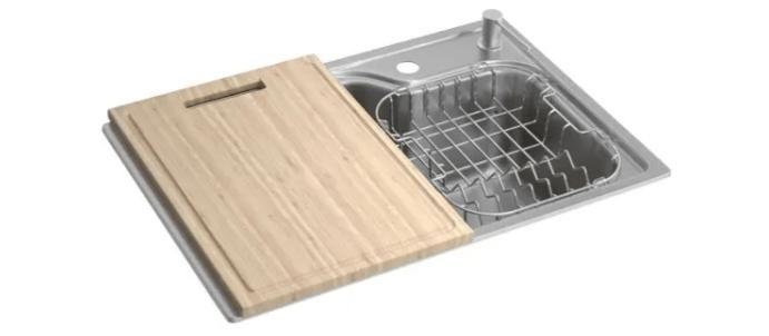Facile Inox Cuba De Cozinha Retangular Com Deck E Acessorios - Deca ...