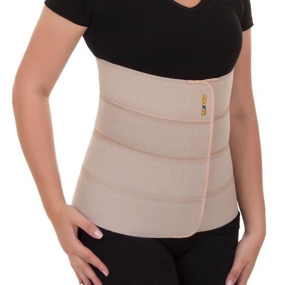 Faixa Cinta Abdominal Pós Operatório Elástica 4 Gomos 150cm Bege Artipé ...