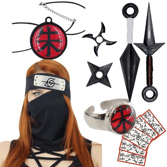 Faixa Itachi Akatsuki Acessórios Naruto + Kit Kakashi Hatake - No ...