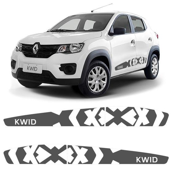 Faixa Kwid 2018 2019 2020 2021 2022 Adesivo Grafite Lateral - SPORTINOX ...