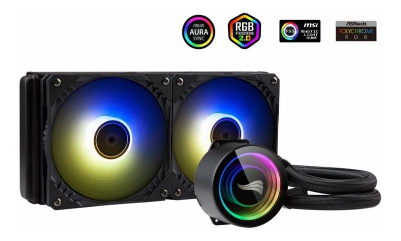 Fan Water Cooler Duplo 270mm 120mm Rgb Para Processador Intel/AMD PC ...