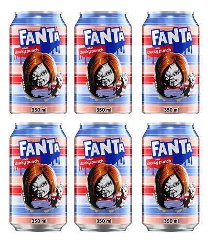 Fanta Mistério Chucky Punch 350ml Lata - Kit 6un 2025 - No Magalu ...