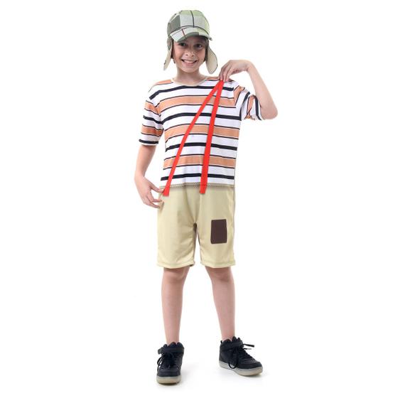 Fantasia Chaves Infantil Roupa Original Da Turma C/ Chapéu ...