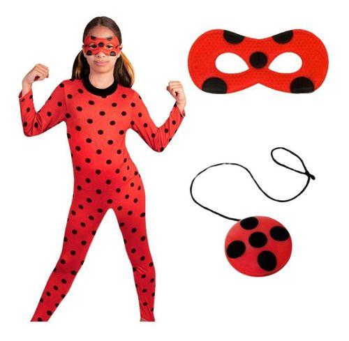 Fantasia De Ladybug Infantil Feminina Cosplay Carnaval - Festalinda ...