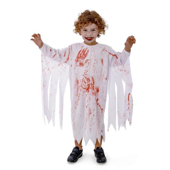 Fantasia Infantil Fantasma Sangrento Festa Carnaval e Halloween - Mazzi ...