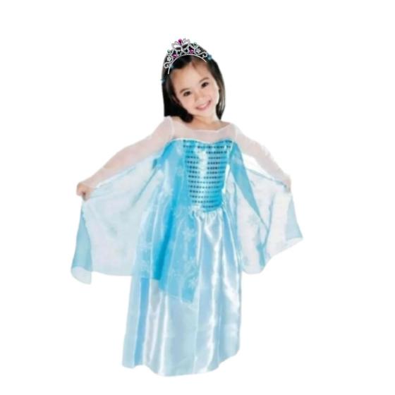 Fantasia Infantil Princesa Elsa Frozen - 2 A 8 Anos - Brink Model ...