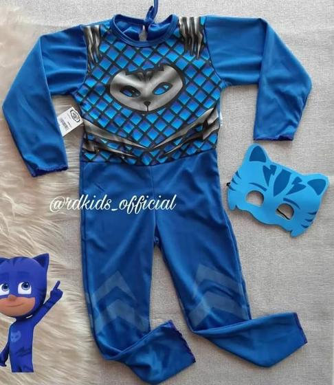 Fantasia Menino Gato PJ Mask Infantil Festa aniversario - RD kids ...
