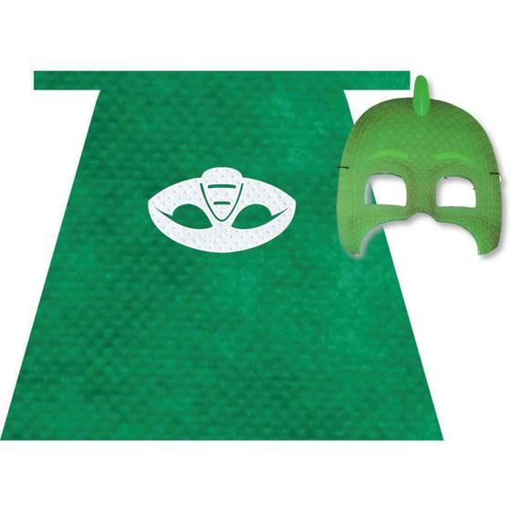 Fantasia Pj Masks Infantil Kit com Capa e Máscara Lagartixo - Fantasias ...