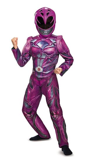 Fantasia Power Rangers Ranger Rosa Deluxe Tamanho L (10/12) - Saban ...