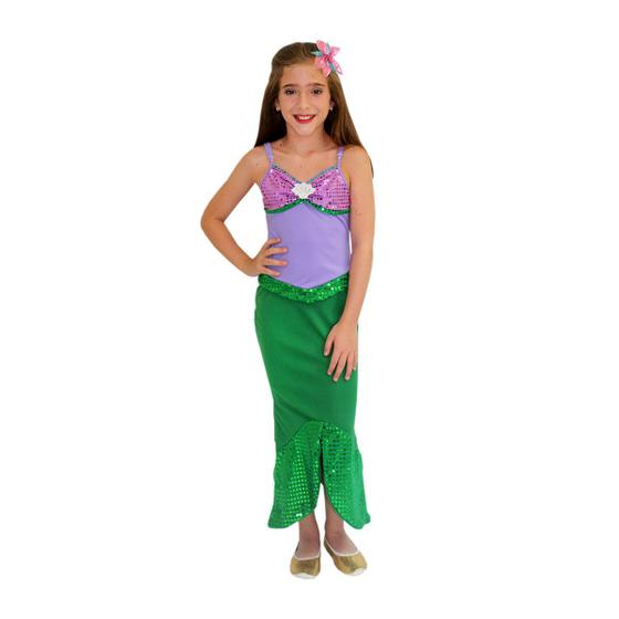 Fantasia Sereia Infantil - Mundo das Fantasias - Fantasia Infantil ...