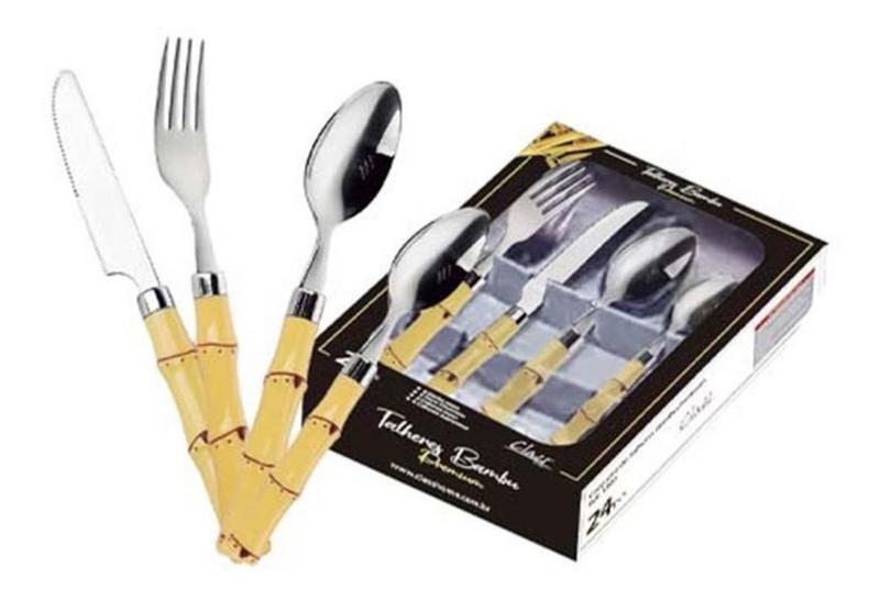 Faqueiro Bambu Premium 24 pç Class Home - Faqueiros - Magazine Luiza