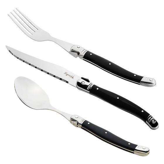 Faqueiro de Luxo 18 peças em Aço Inox - Modelo Laguiole - La Tour ...