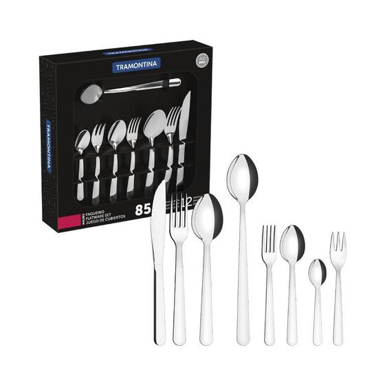 Faqueiro Tramontina Inox C/ Facas P/ Churrasco Malibu 85 Pç - Faqueiros ...