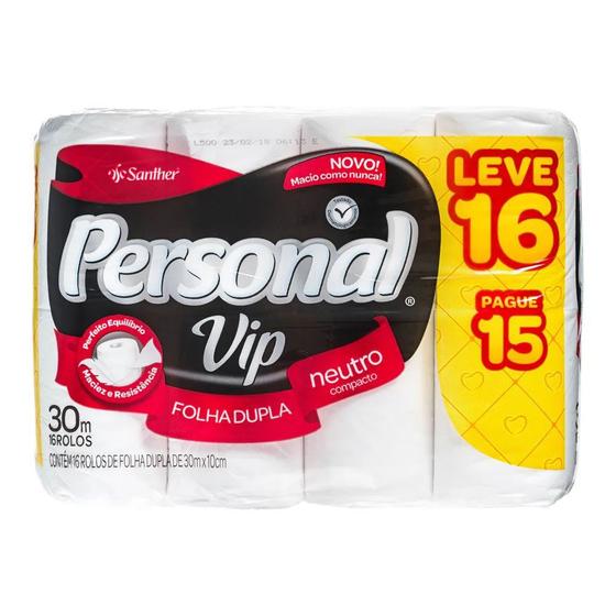 Fardo Papel Higiênico Personal Kilométrico Com 16 Rolos - Papel ...
