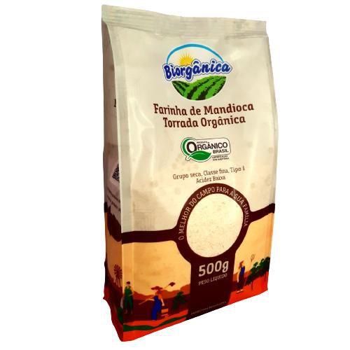 Farinha de Mandioca Torrada Orgânica Biorgânica 500g - Farinha ...