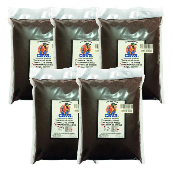 Farinha de Sangue Bovino 5kg para Ceva e Massas Cevador Hidrossemeador ...