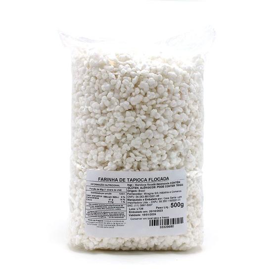Farinha de Tapioca Flocada Casa Santa Luzia 500g - Tapioca - Magazine Luiza