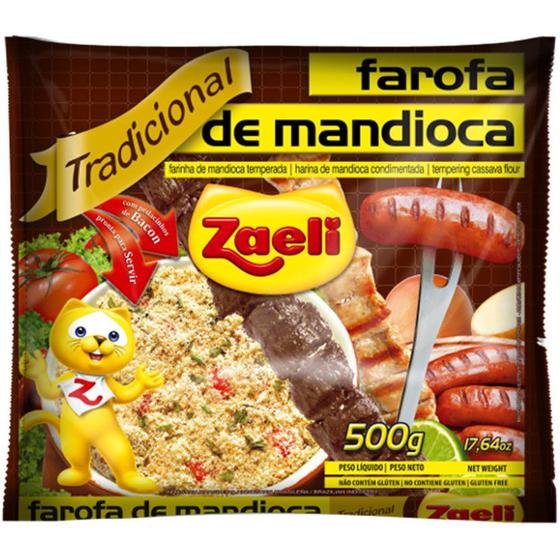 Farofa Pronta Zaeli Mandioca Tradicional 500g - Farofa - Magazine Luiza