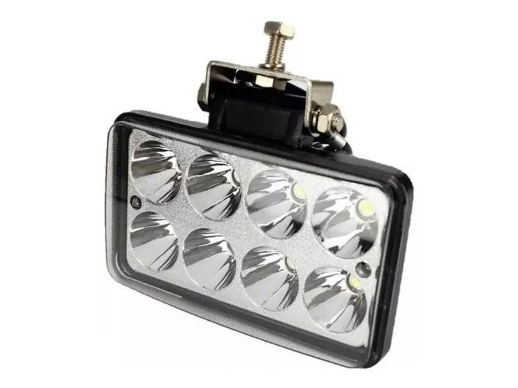 Farol Auxiliar Retangular LED Branco 150x90mm (8 LEDs) - TWT - Farol de ...
